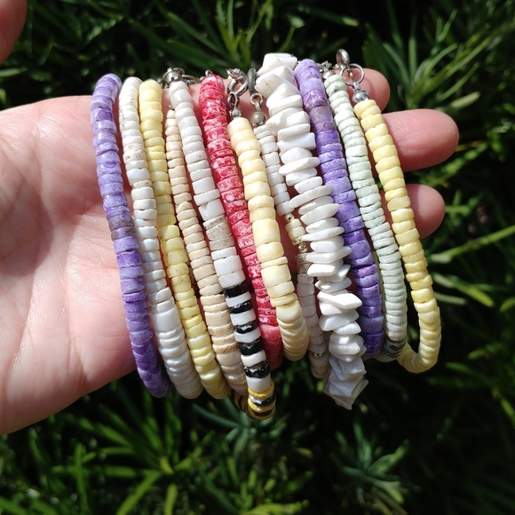 Vintage | Jewelry | Vintage Shell Bracelets | Poshmark